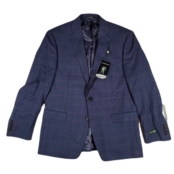 Lauren Ralph Lauren | Suits & Blazers | Lauren Ralph Lauren Lofton Blue Red Check Windowpane ...